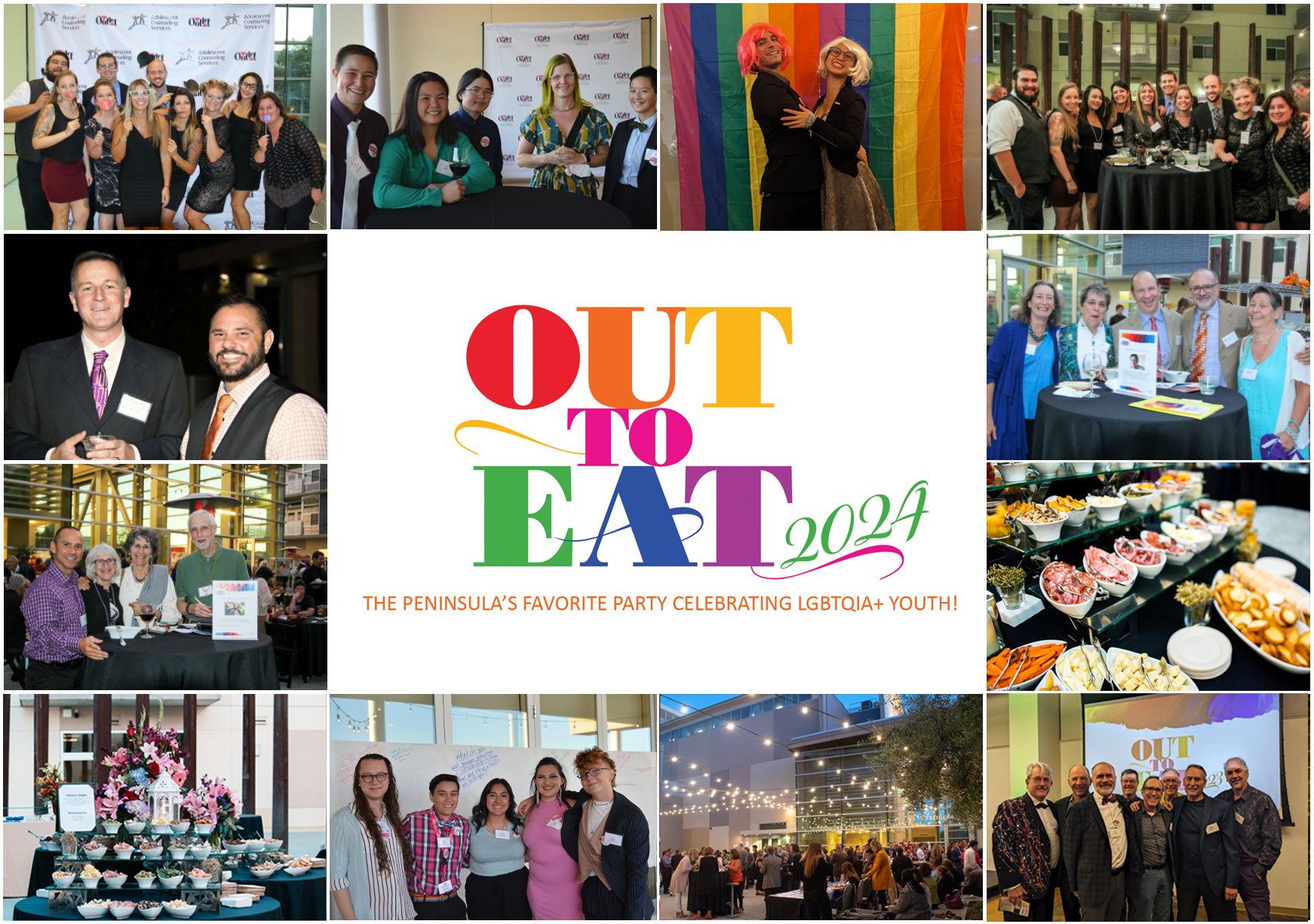 Out to Eat Collage 2024 | Adolescent Counseling Services